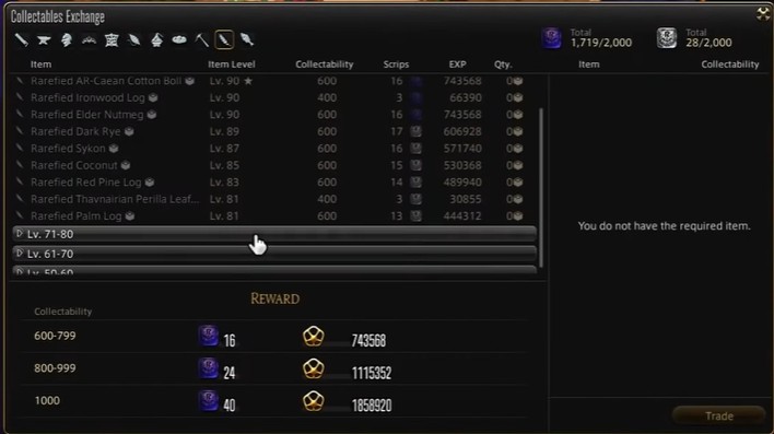 Gatherers Level up Guide 1-90 and Make Gil in FINAL FANTASY XIV