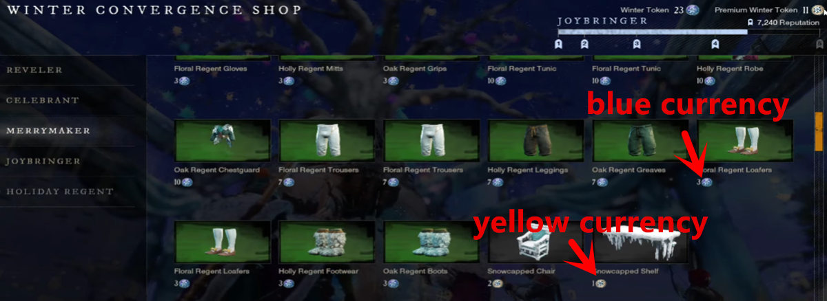 New World Patch 1.2 Winter Convergence Festival Shop Guide