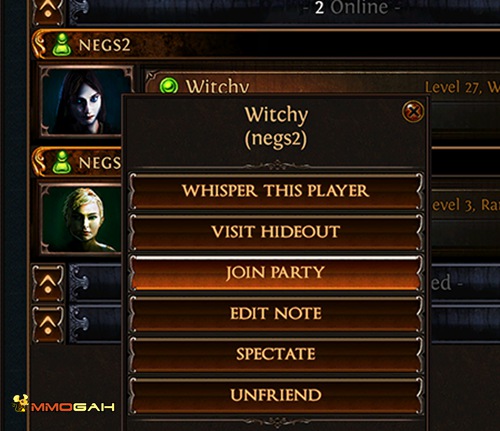 Path of Exile 3.3.X Patches: Party Improvements
